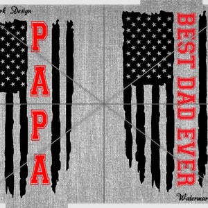 American Distress Flag PAPA, Promoted to Daddy, Best Ever Dad ...