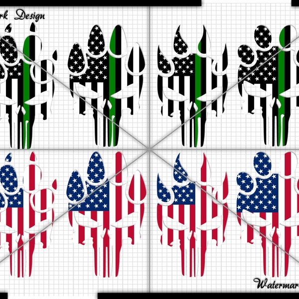 K9 Punisher Skull Svg - Etsy