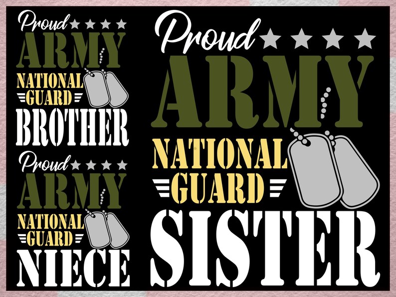 Proud Army National Guard Father Mother Mom Dad Papa Mama, Uncle Aunt ...