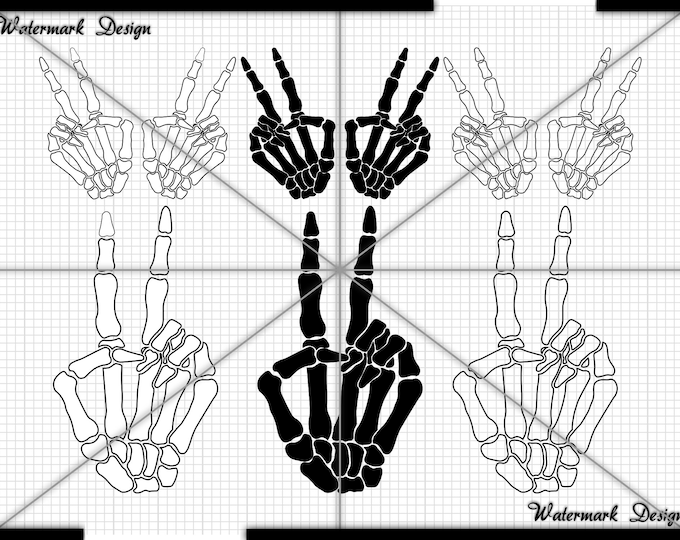 Turquoise Skeleton Peace Sign Png, Western Skeleton Hand Png, Western ...