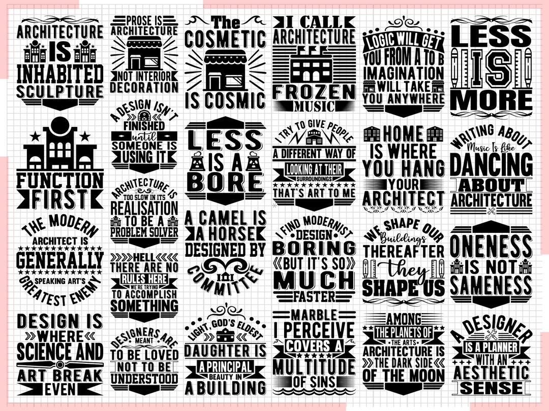 Architect Design Bundle, Architect Svg, Architect Icons, Architecture ...