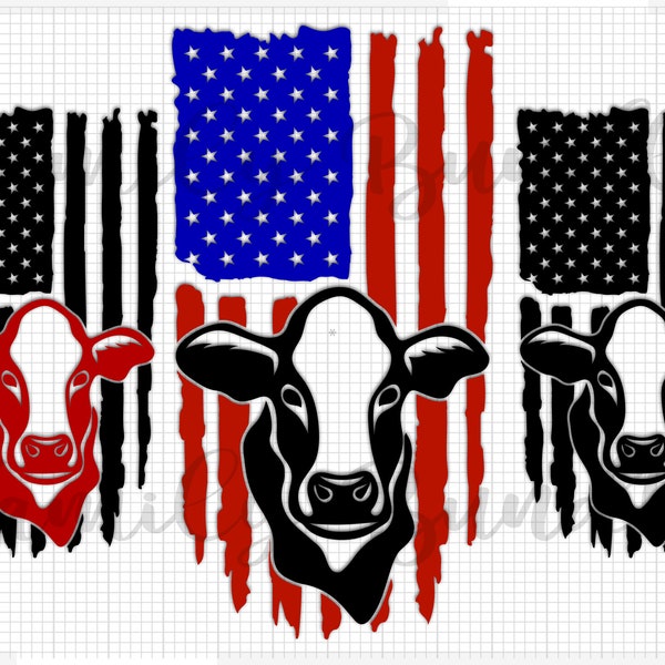 Cow Flag Svg - Etsy