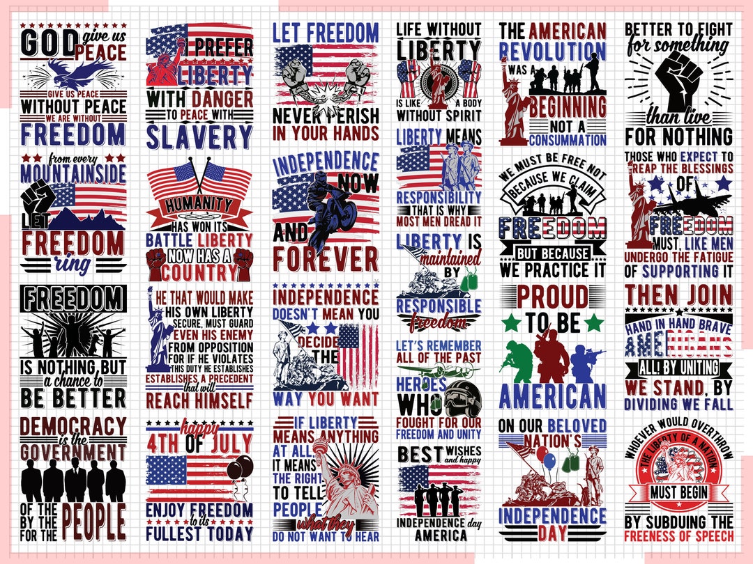 Independence Day Design Bundle, America Svg, Independence Day Svg ...
