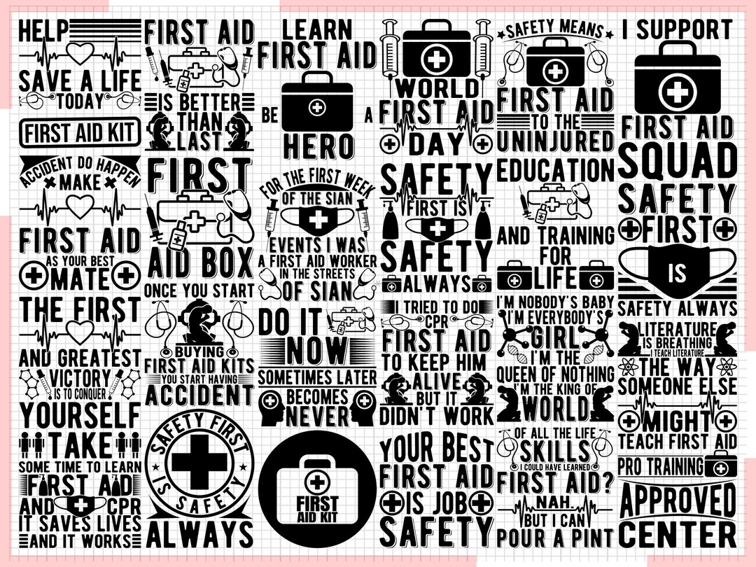 First Aid Svg, First Aid Symbol Svg, Emergency Kit Svg, Emergency ...