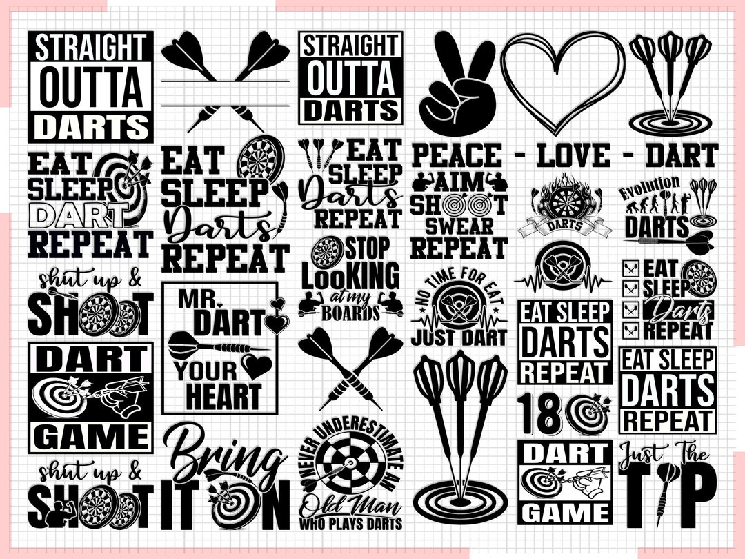 Darts Design Bundle, Dart Svg,funny Dart Shirt Svg, Darts Png, Darts ...