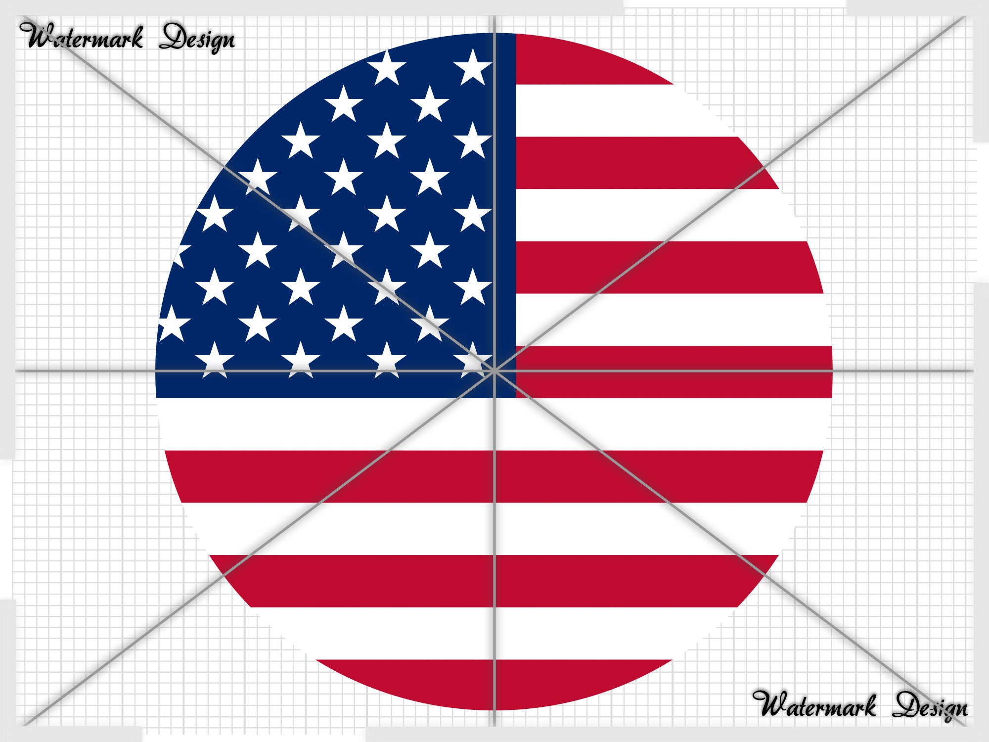 American Flag Circle, Distressed Flag Svg, 4th July, Usa Flag Svg ...