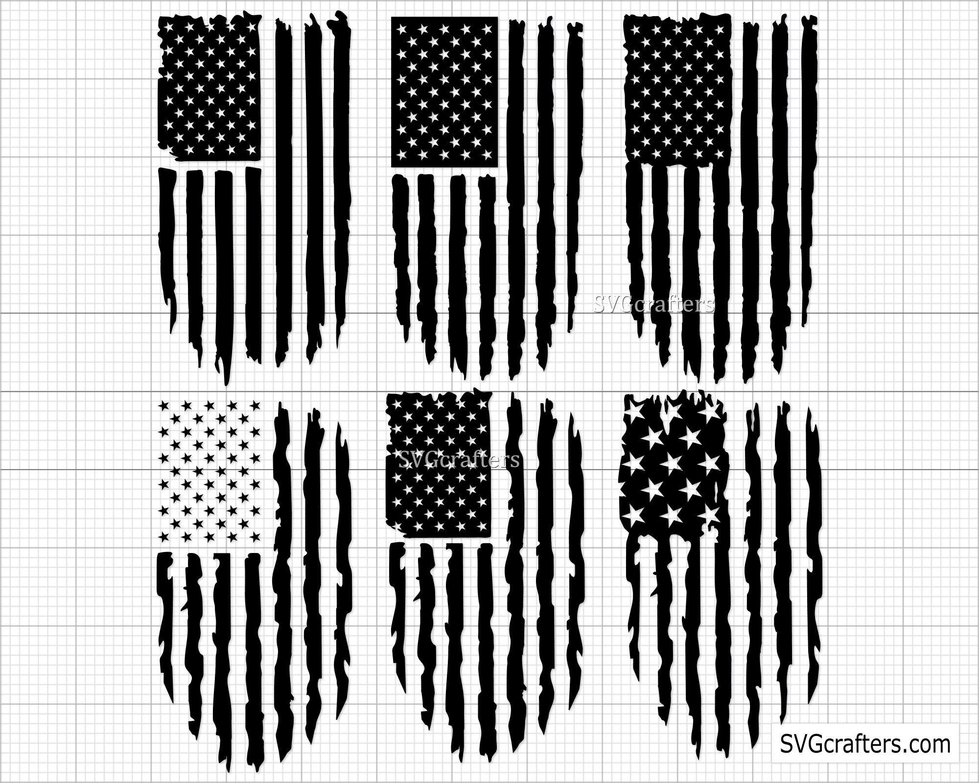Distressed Flag Svg American Flag Svg 4th of July Svg - Etsy