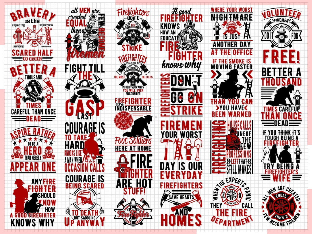 Fire Fighter Design Bundle, Fire Fighter Svg, Firefighter Flag Svg ...