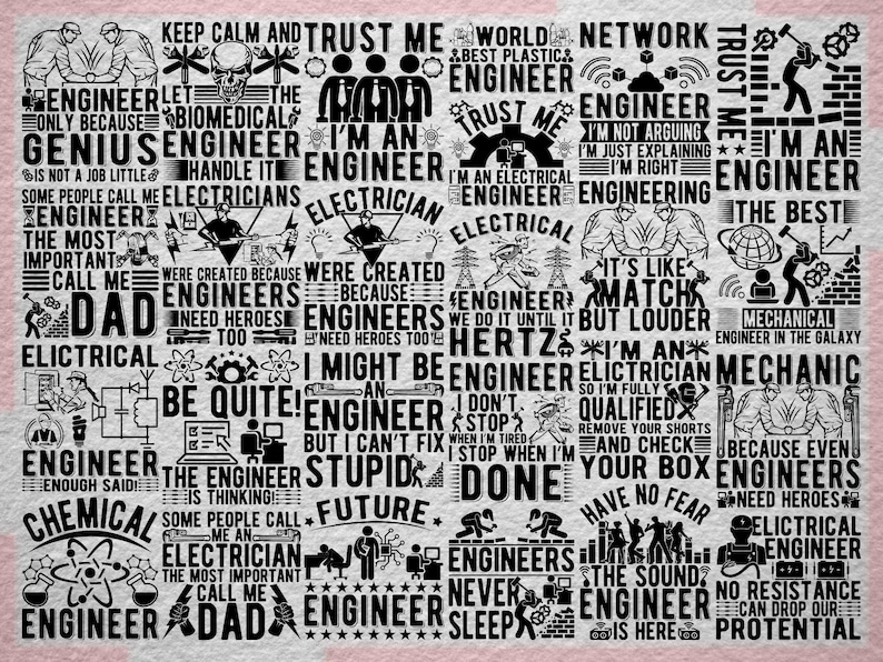 Engineer Bundle SVG, Engineer Quotes SVG, Engineer Svg, Engineer Life ...