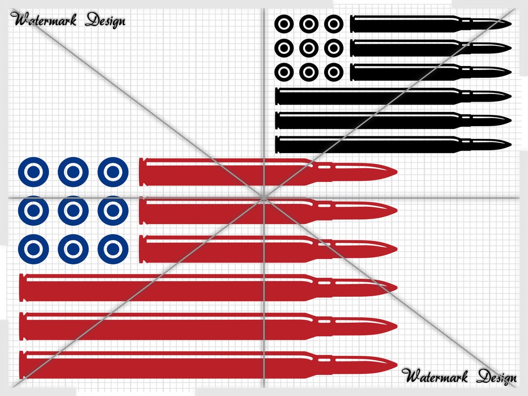 American Bullet Flag, American Flag Svg, Bullet Flag Svg, Bullet Svg ...