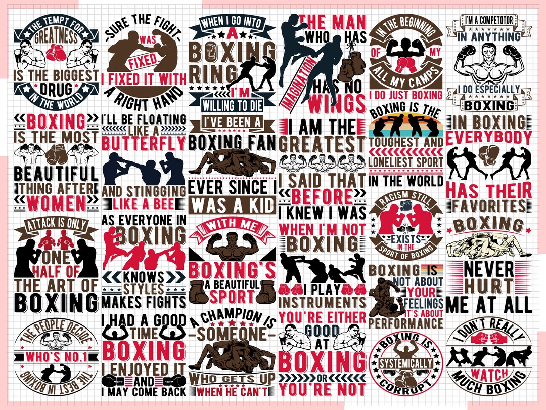 Boxing Bundle SVG, Boxing SVG, Boxing Gloves SVG, Boxer Svg, Boxing Svg ...