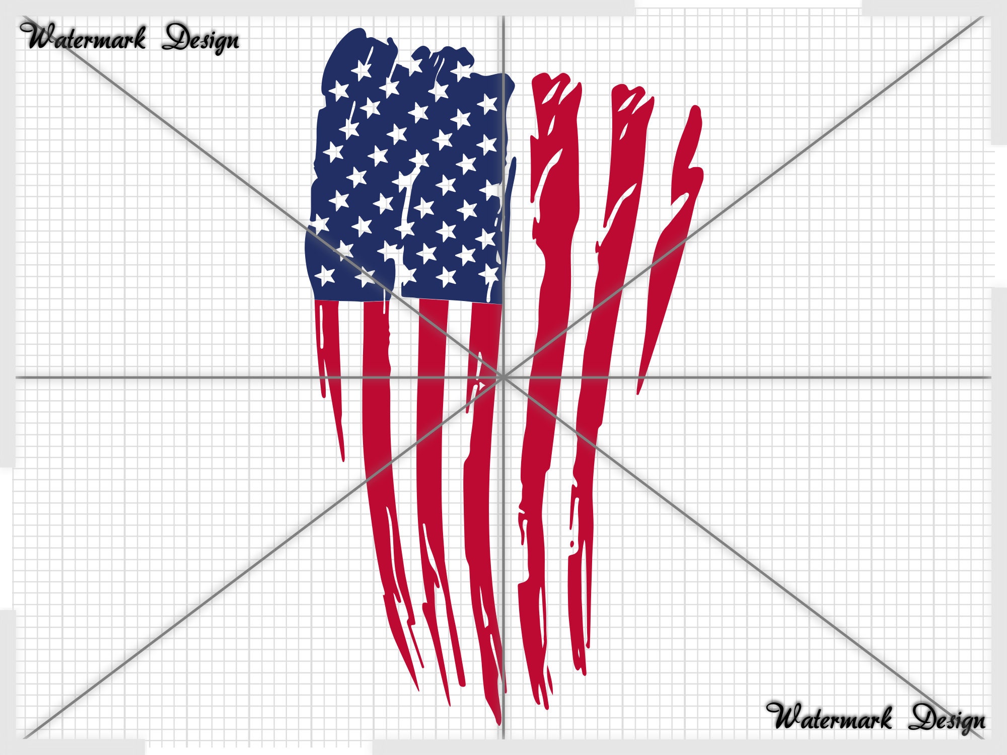 American Distressed Flag Distressed Flag Svg 4th July Usa | Etsy