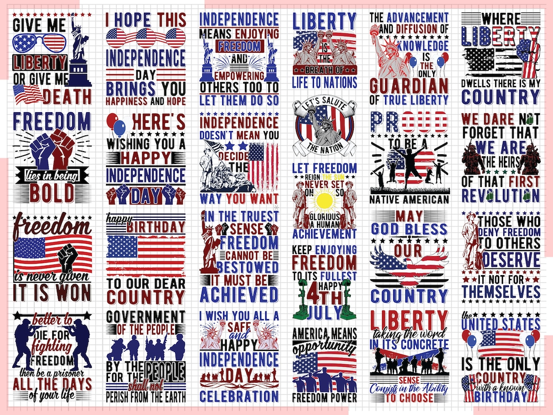 Independence Day Design Bundle, America Svg, Independence Day Svg ...