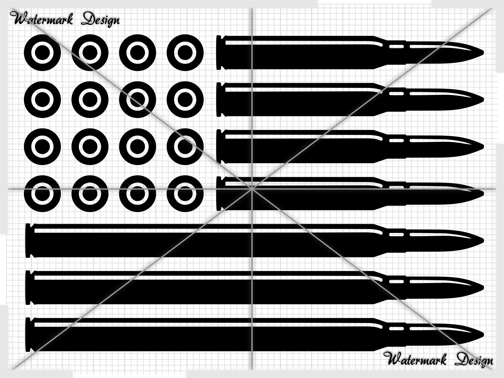 American Bullet Flag american flag svg bullet flag svg | Etsy