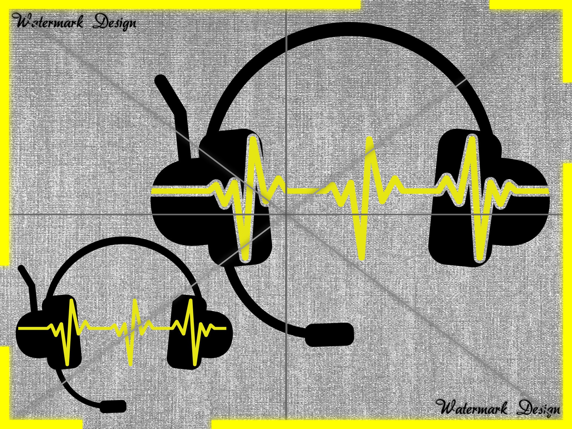 Headset Heartbeat Dispatcher svg 911 dispatch svg - Etsy 日本