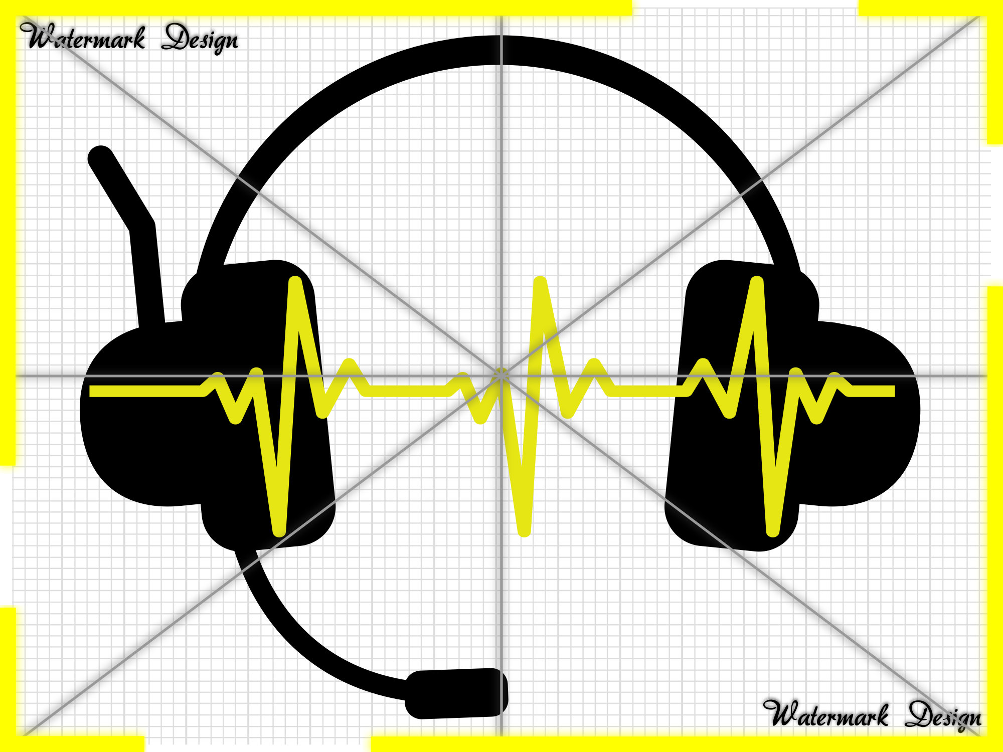 Headset Heartbeat Dispatcher svg 911 dispatch svg - Etsy 日本