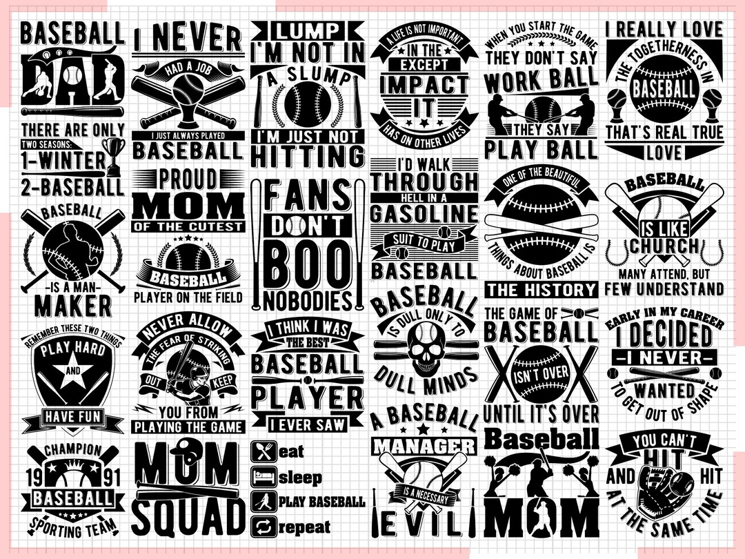 Baseball Bundle Design, Baseball Team Shirts, Baseball Mom Svg ...