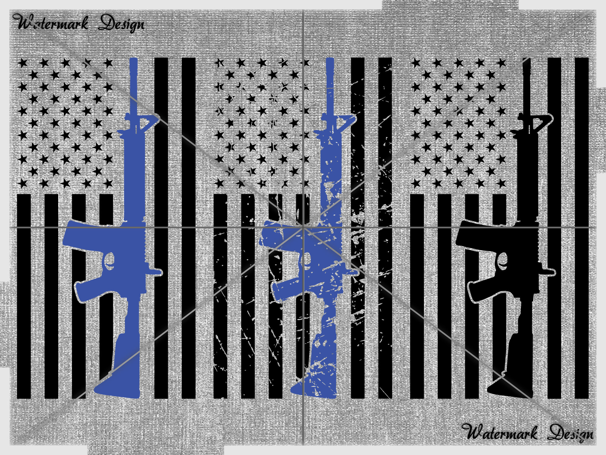 American Distressed Flag with AR15 american flag svg bullet | Etsy