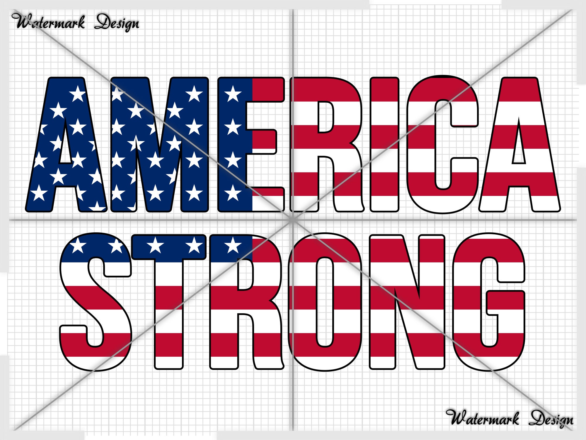 America Strong American Distressed Flag 4th July Usa Flag | Etsy