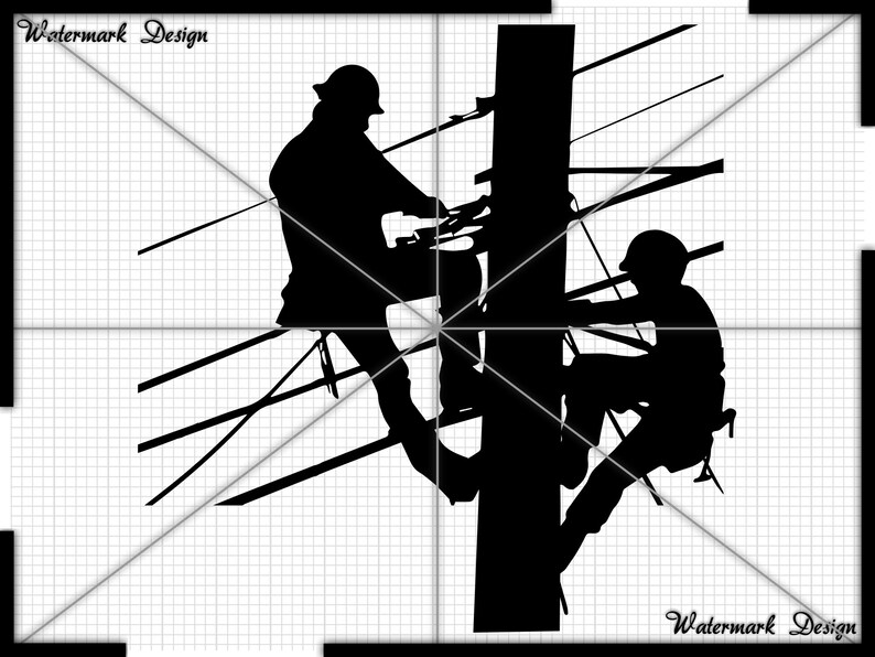 Lineman Electrician Svg Vector Clip Art Cut - Etsy