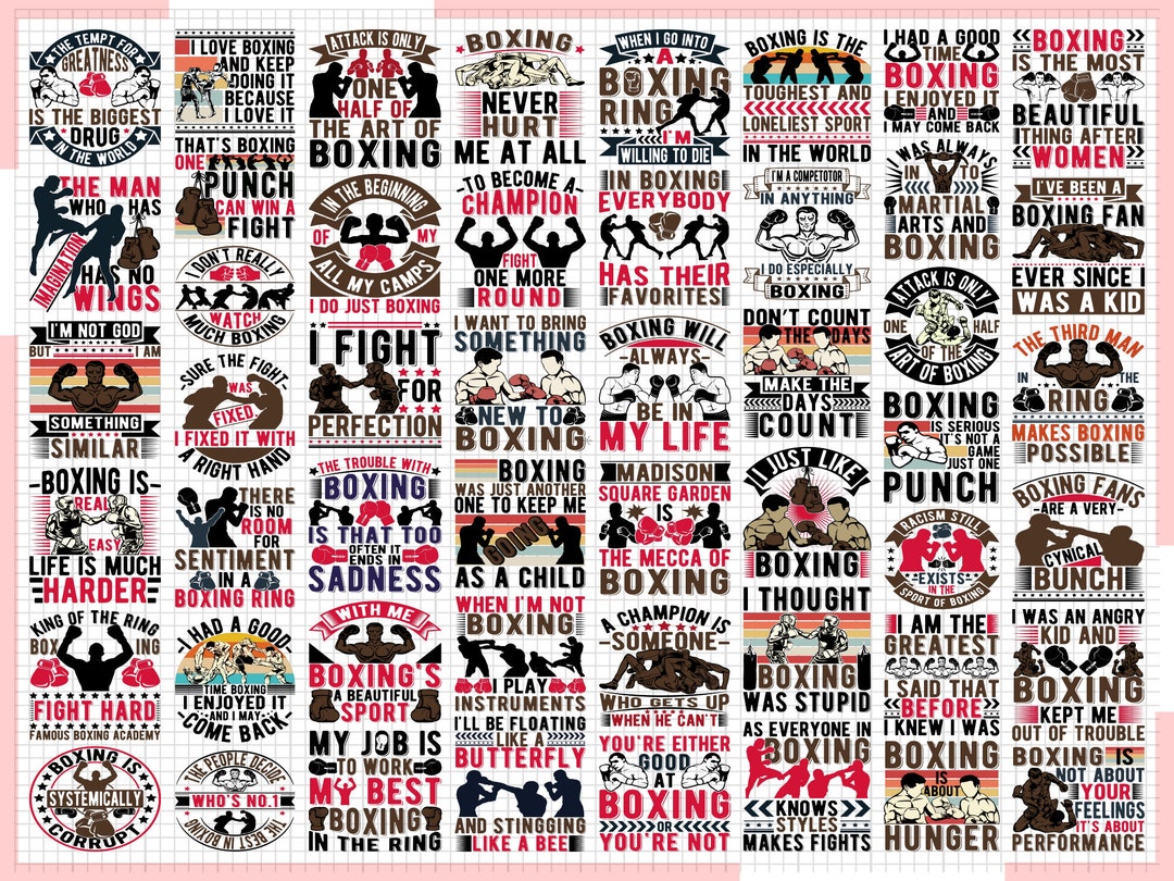 Boxing Bundle SVG, Boxing SVG, Boxing Gloves SVG, Boxer Svg, Boxing Svg ...