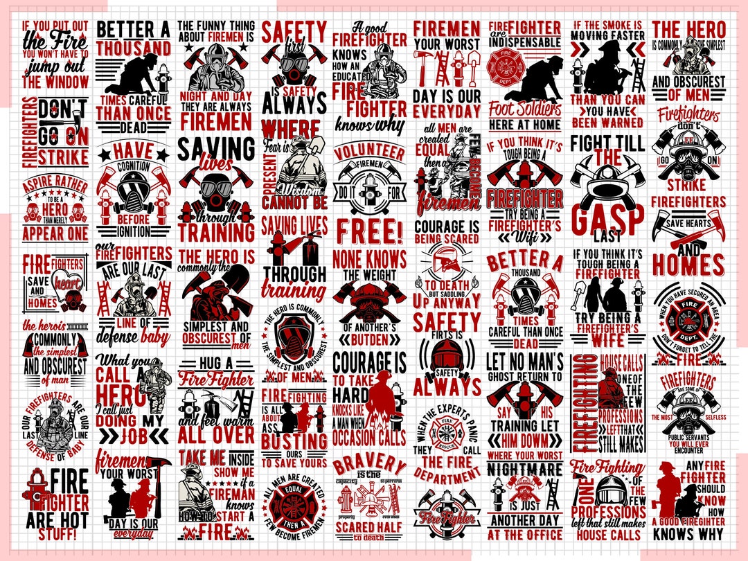Fire Fighter Design Bundle, Fire Fighter Svg, Firefighter Flag Svg ...