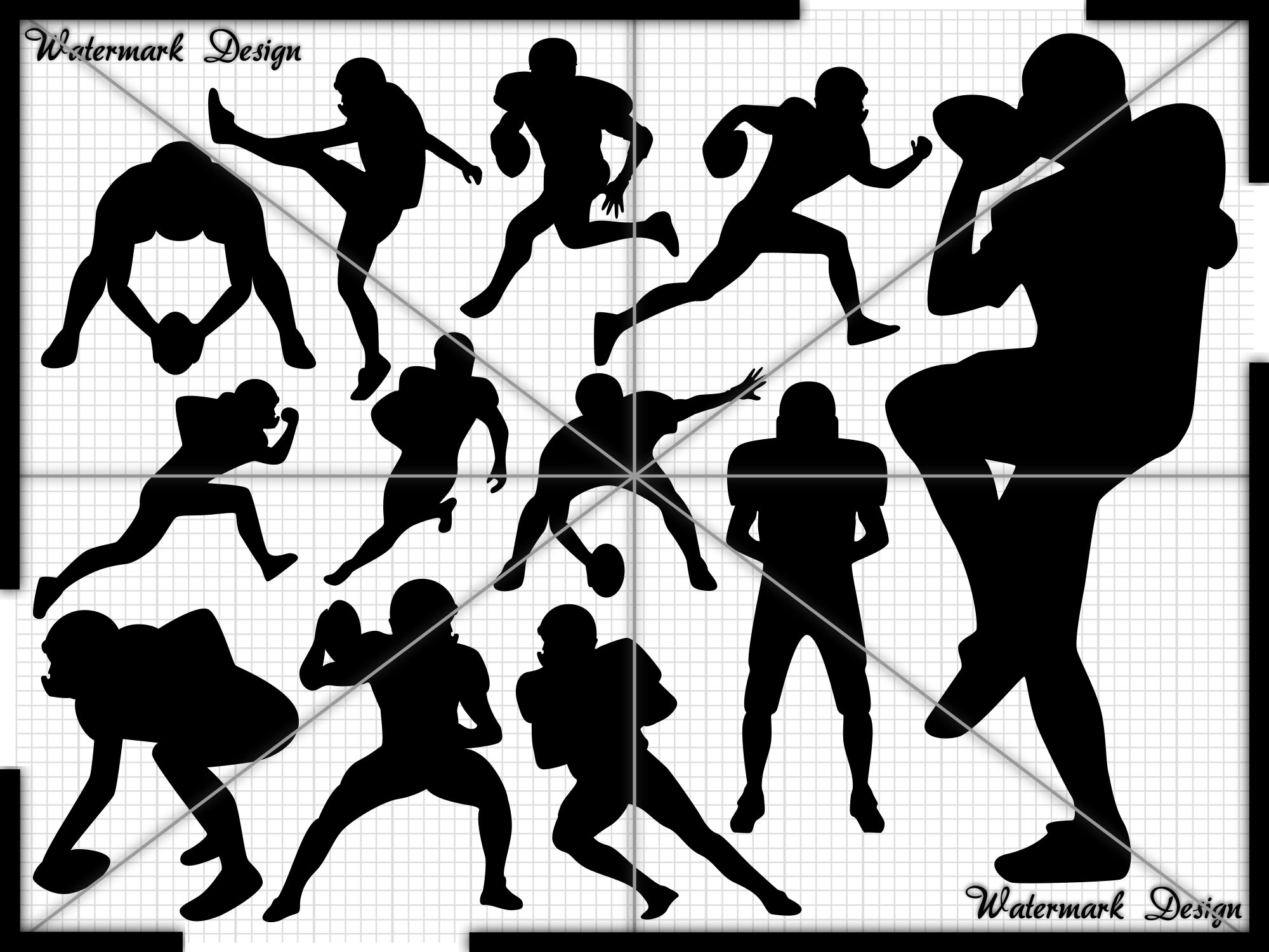 Football Player Kicker Clip Art