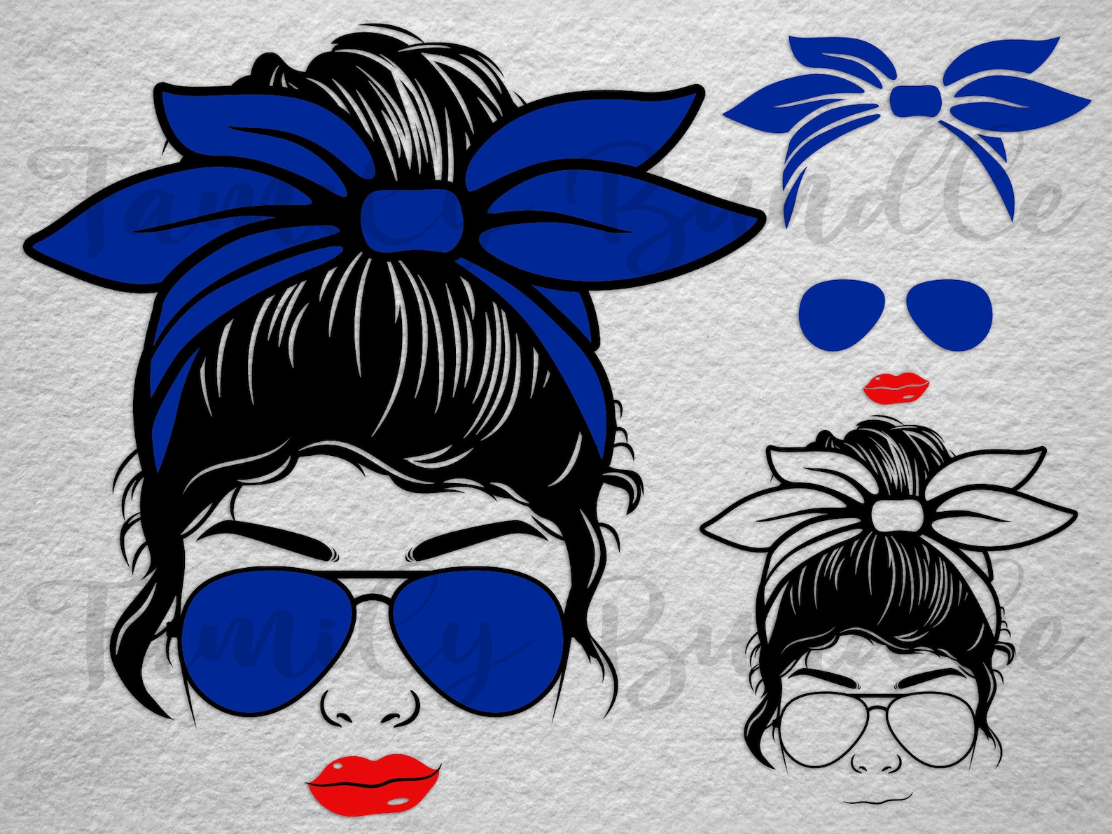 Messy Bun Svg, Messy Bun Thin Blue Svg, Police Svg, Thin Blue Line Svg ...