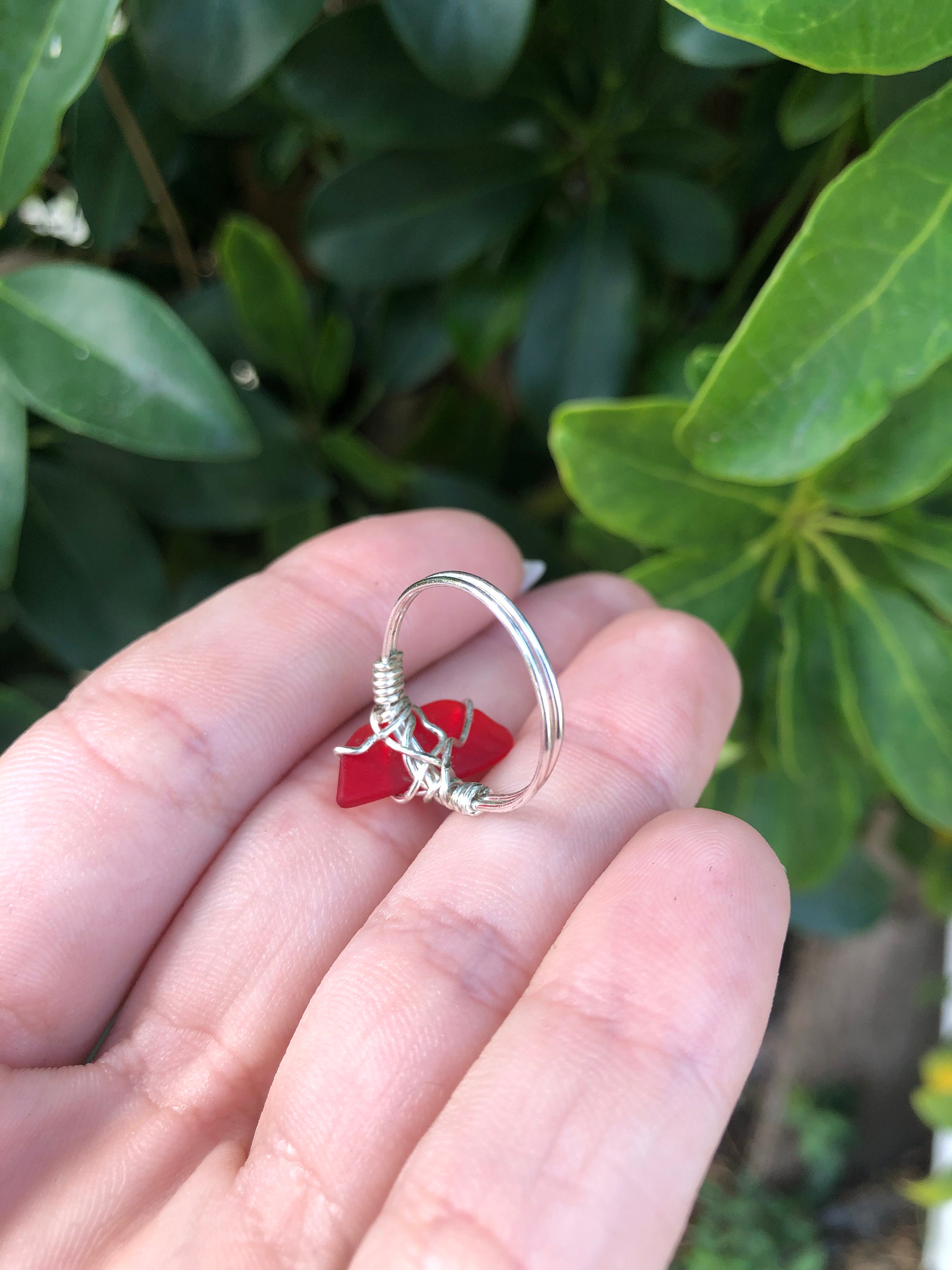 Authentic Sea Glass Rings - Etsy