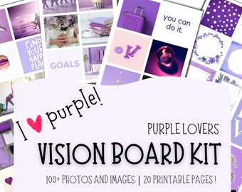 Purple Vision Board - Etsy