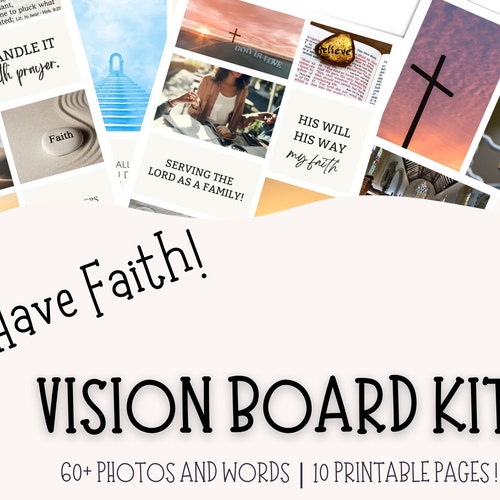 Vision Board & Guide - Etsy