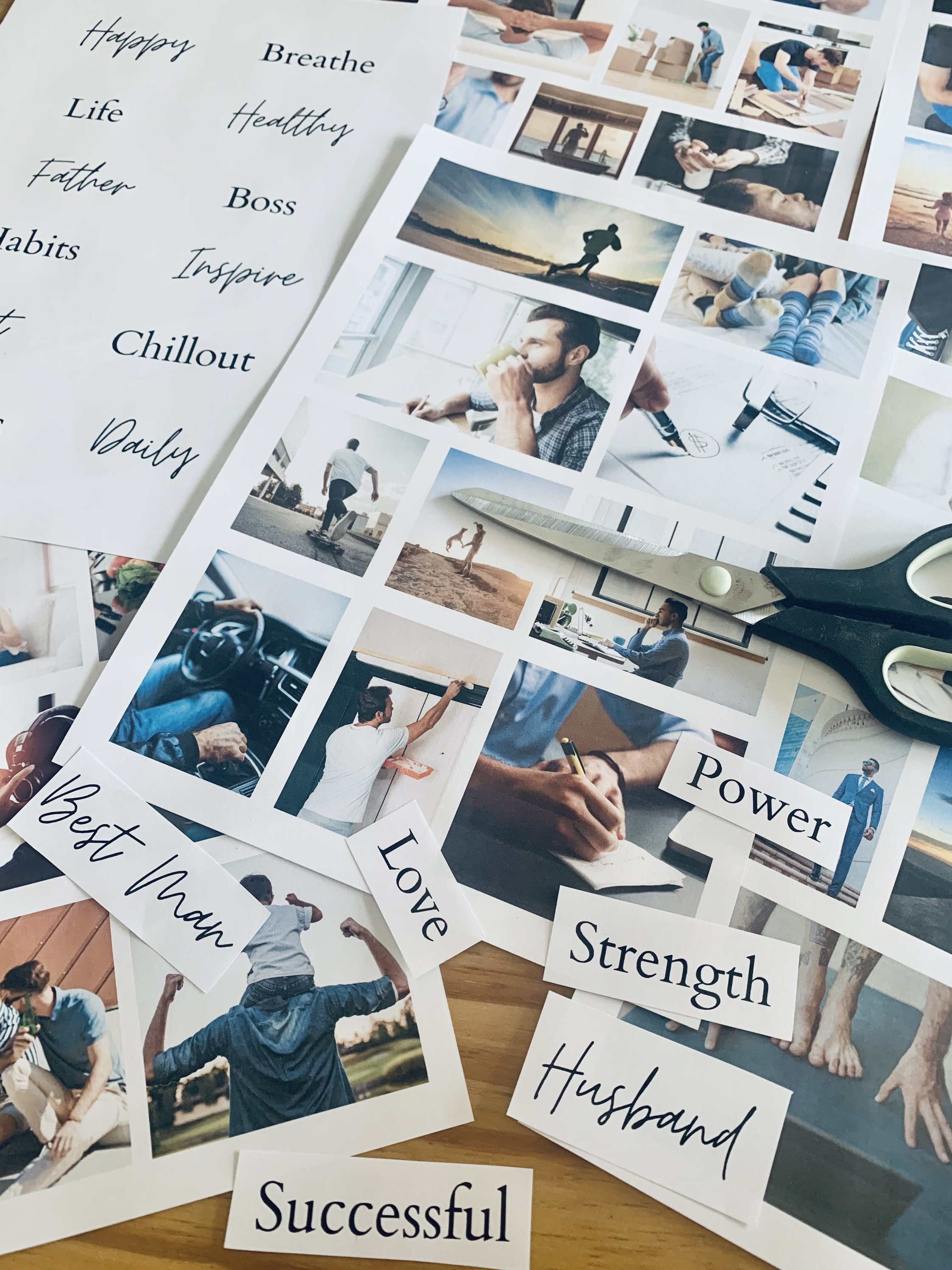 Vision Board Kit for Men Vision Board Printables Vision | Etsy UK