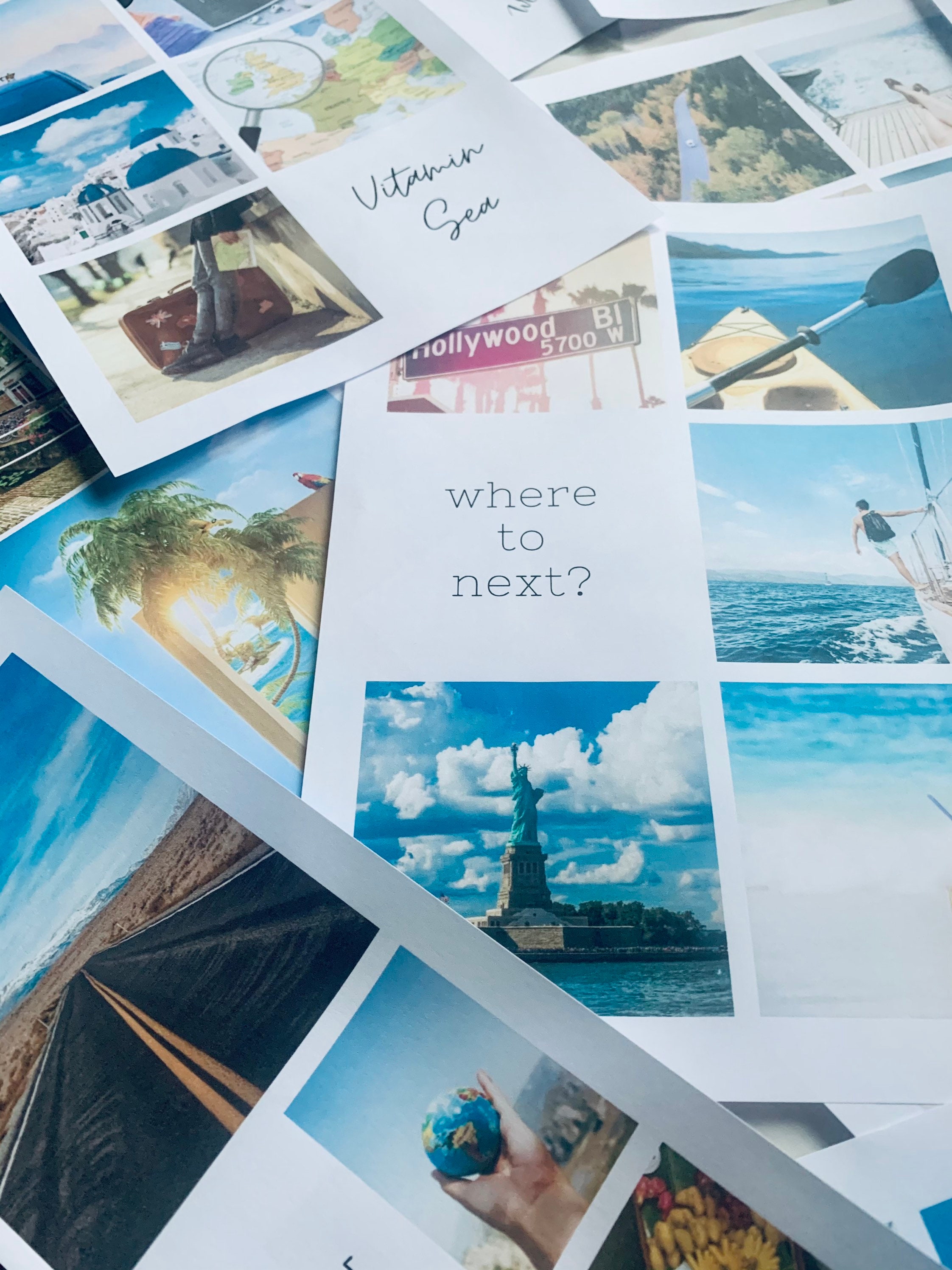 Travel Vision Board Kit Vision Board Printable Vision - Etsy