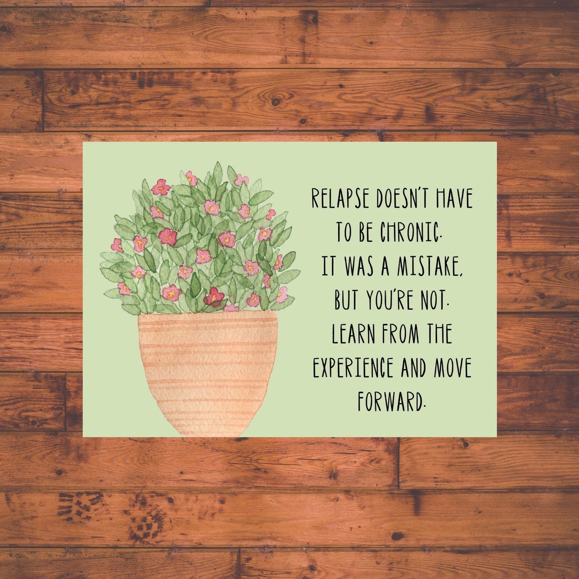 AA Relapse Card Rehab Card Soberversary Card Alcoholics | Etsy