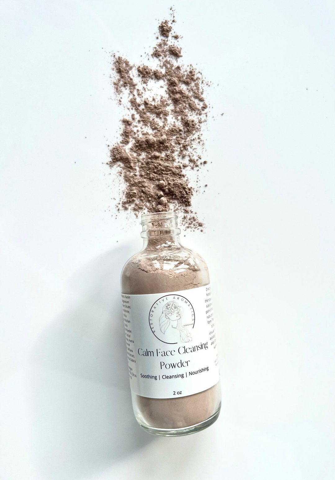 Calm Face Powder Cleanser | Powder to Foam Wash - Brazilian Purple Clay ...