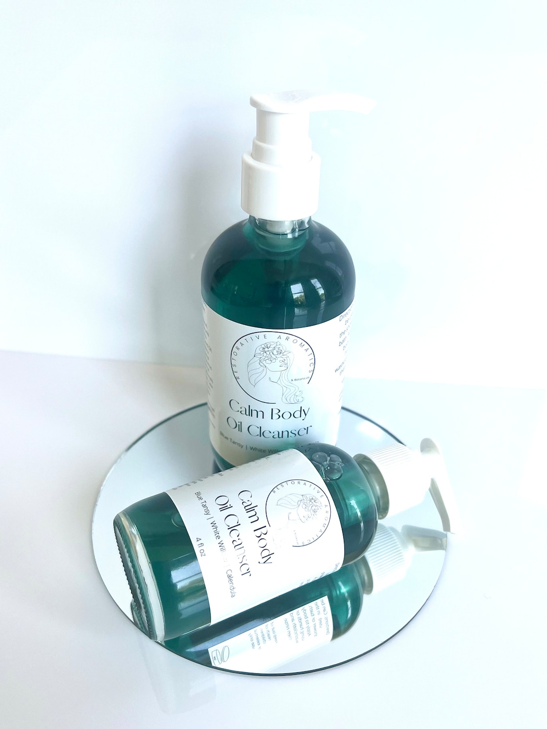 Calm Body Oil Cleanser - Blue Tansy + Willow Bark + Calendula - Deeply ...