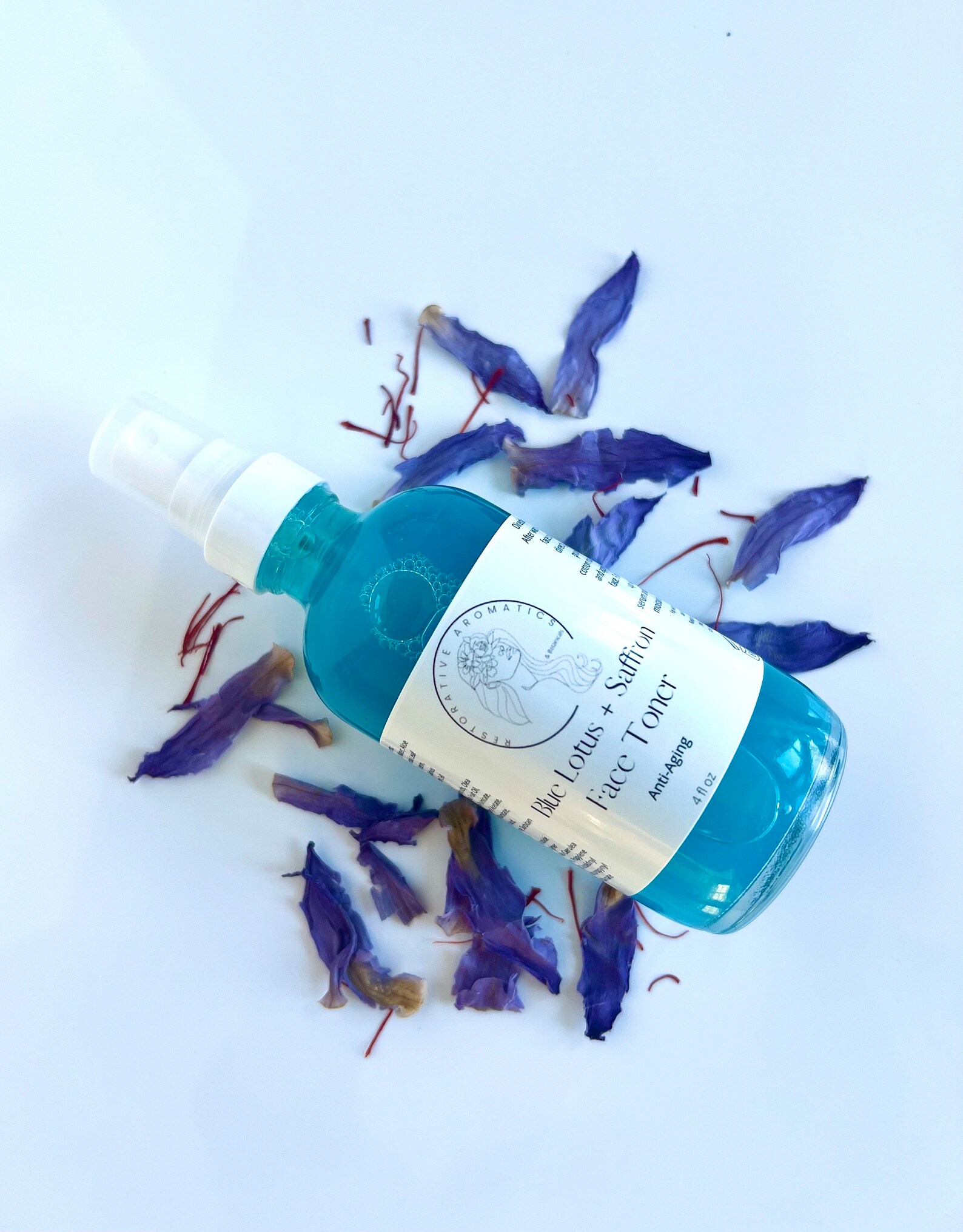Blue Lotus + Saffron Face Toner - Luxurious and Exotic- Nourish and ...