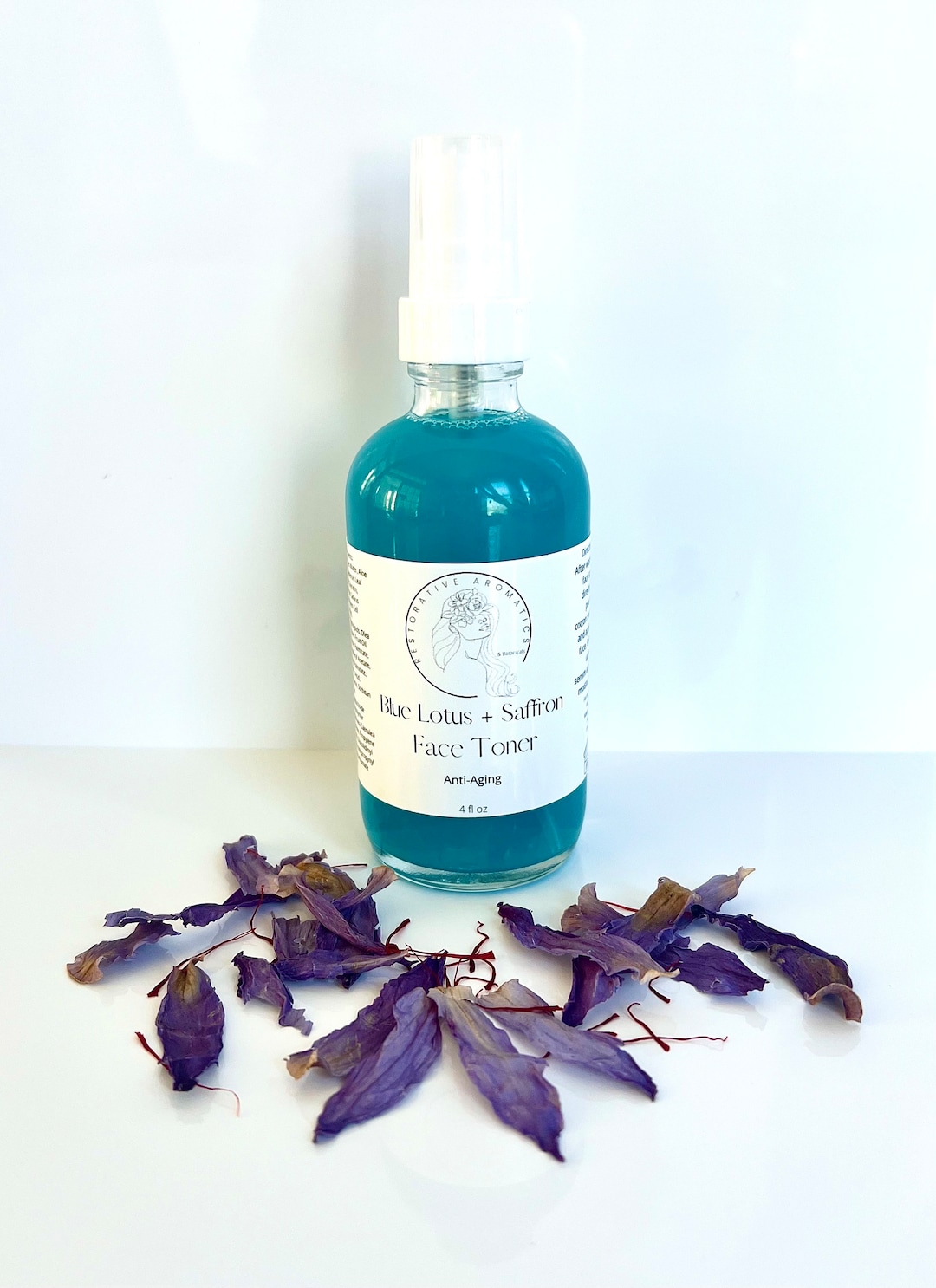Blue Lotus + Saffron Face Toner - Luxurious and Exotic- Nourish and ...
