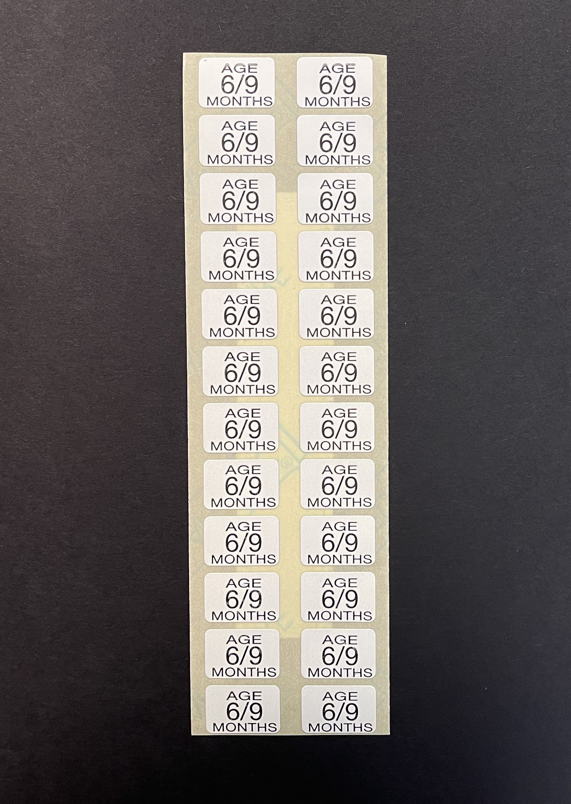 Baby/newborn Size Sticker Labels Clothing Stickers | Etsy UK