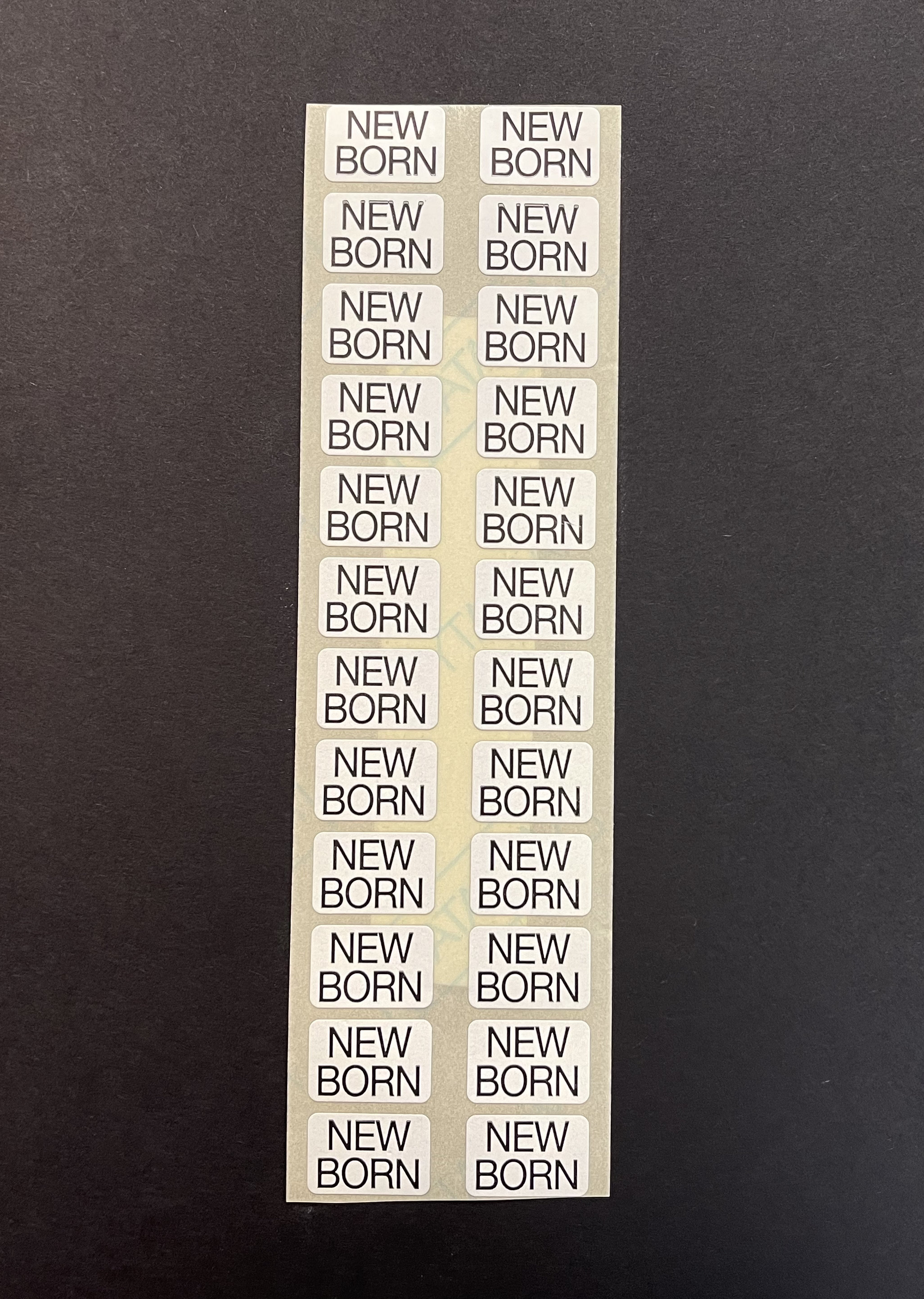 Baby/newborn Size Sticker Labels Clothing Stickers | Etsy UK