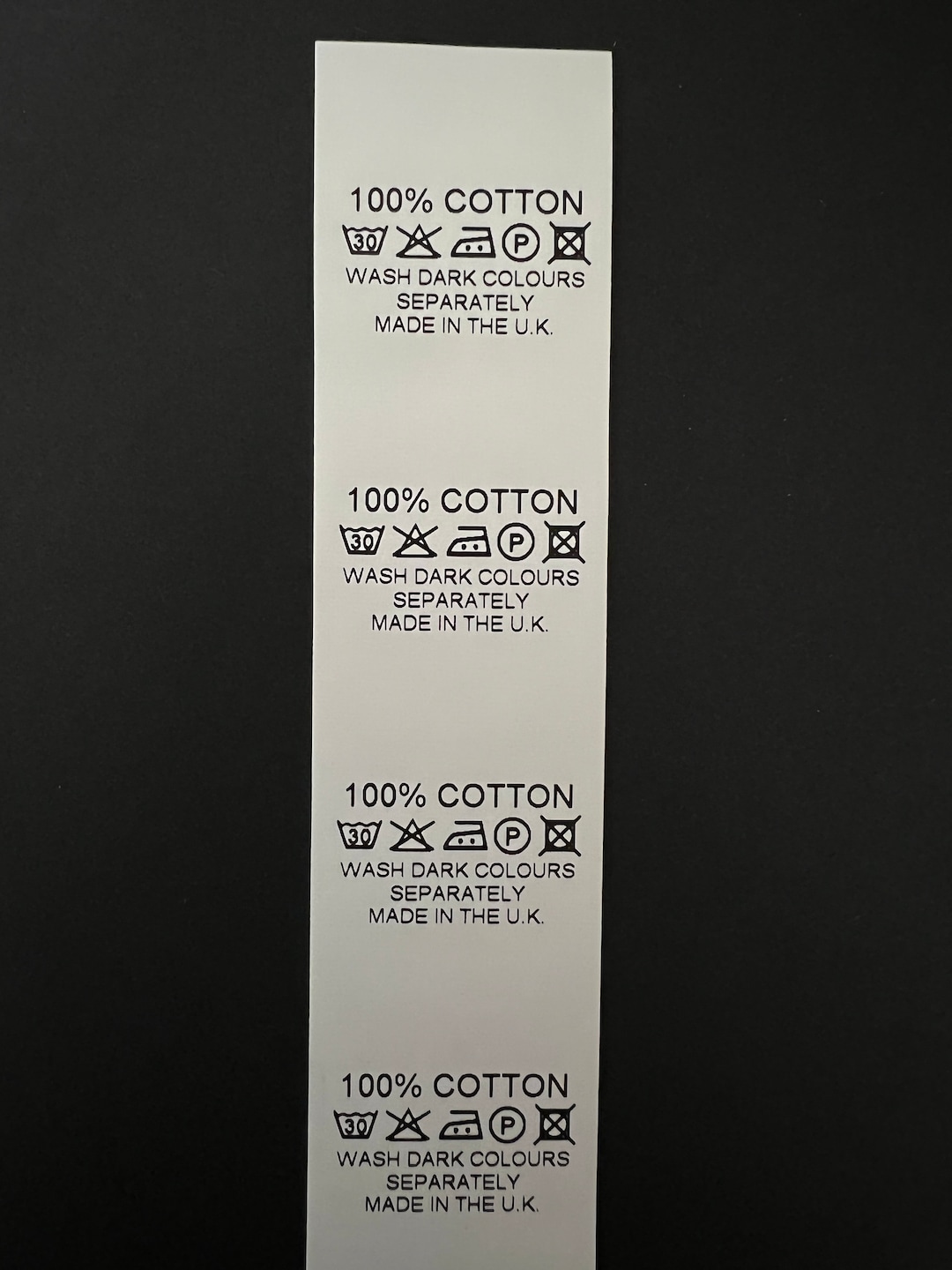 Wash Care Labels, Clothing Label, Simple Washing Instruction, White-dip ...