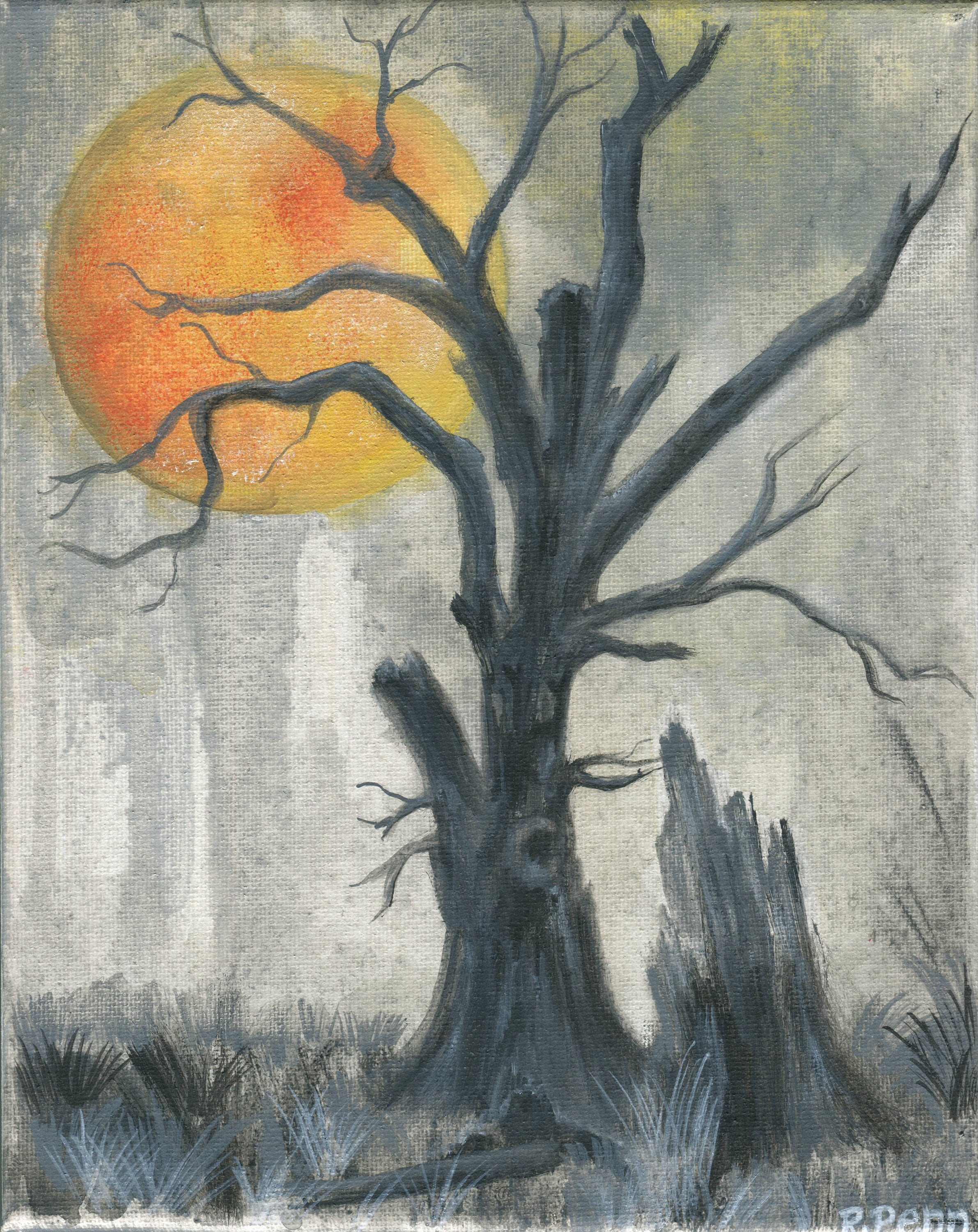 Dying Tree Painting