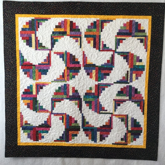 Log Cabin Swirl Quilt Pattern Free Pattern Log Cabin Quilt Block