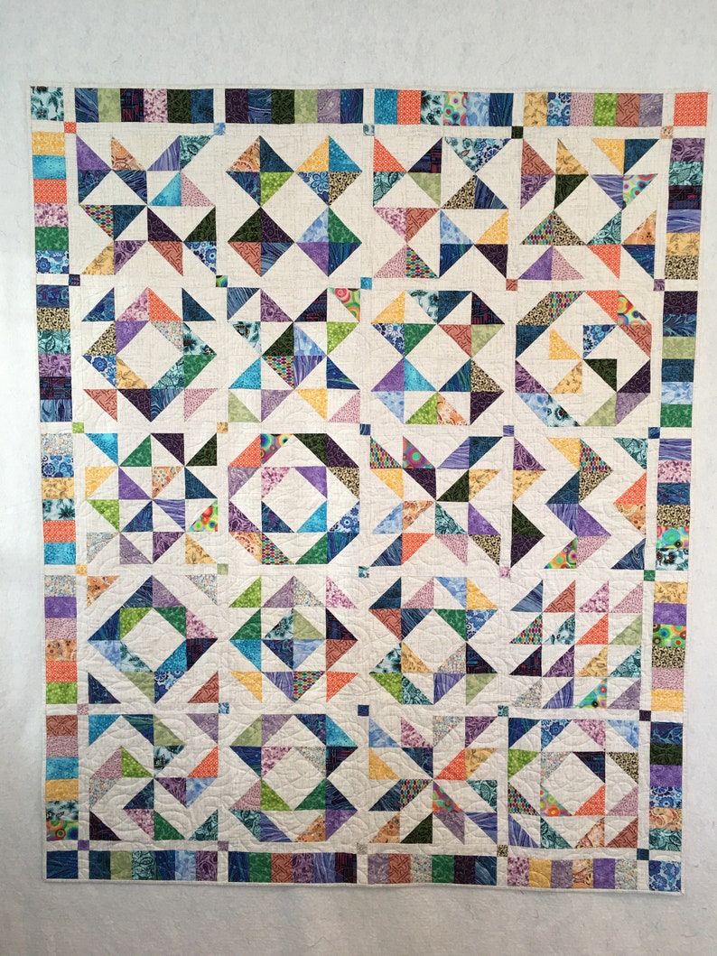 Scrappy Sampler Quilt - Etsy