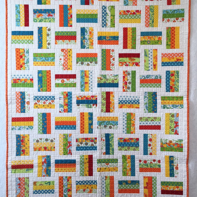 Rail Fence Quilt - Etsy