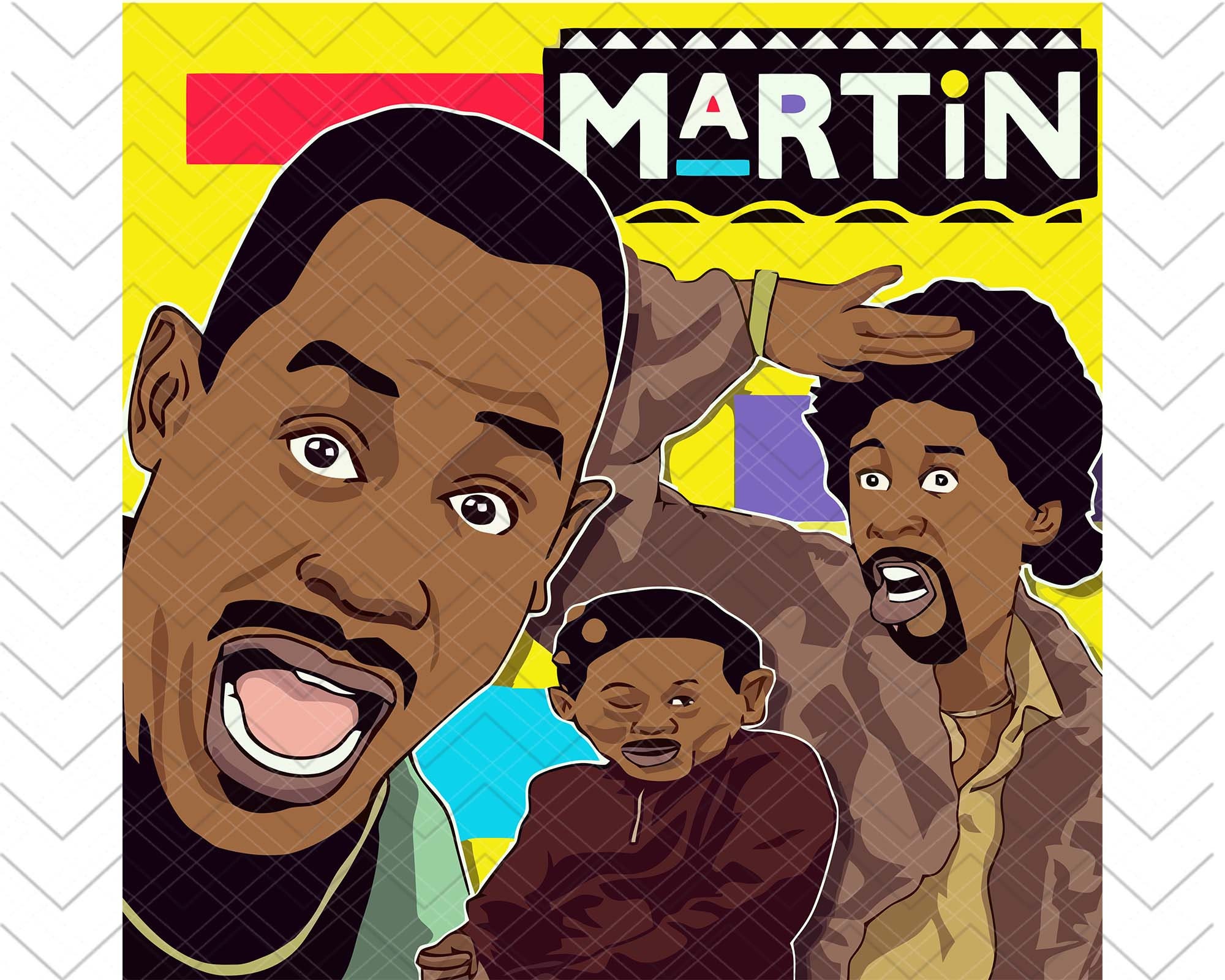Lustige Martin Lawrence TV Show SVG PNG Download Martin Tv | Etsy