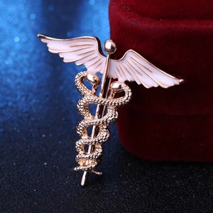Nursing Medical Symbol Caduceus Pin RN Nursing Badge Brooches Lapel Pin ...