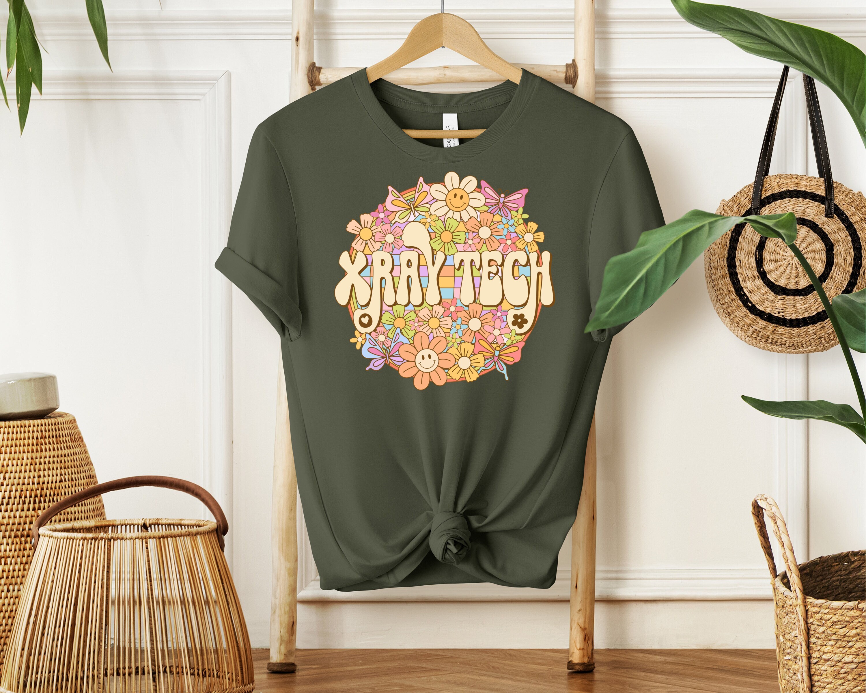 Summer Vibes Xray Medical Shirt X-ray-imaging Colorful Spring Med Tee ...