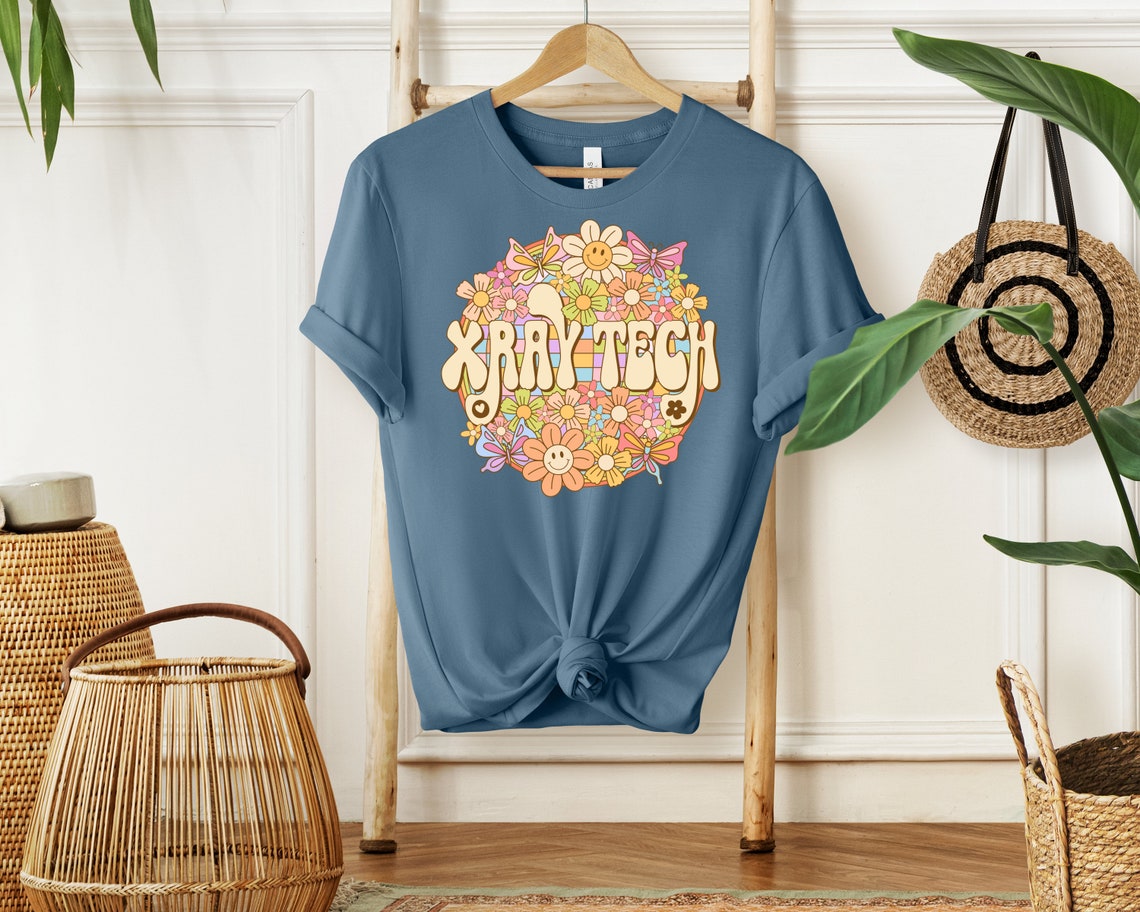 Summer Vibes Xray Medical Shirt X-ray-imaging Colorful Spring Med Tee ...