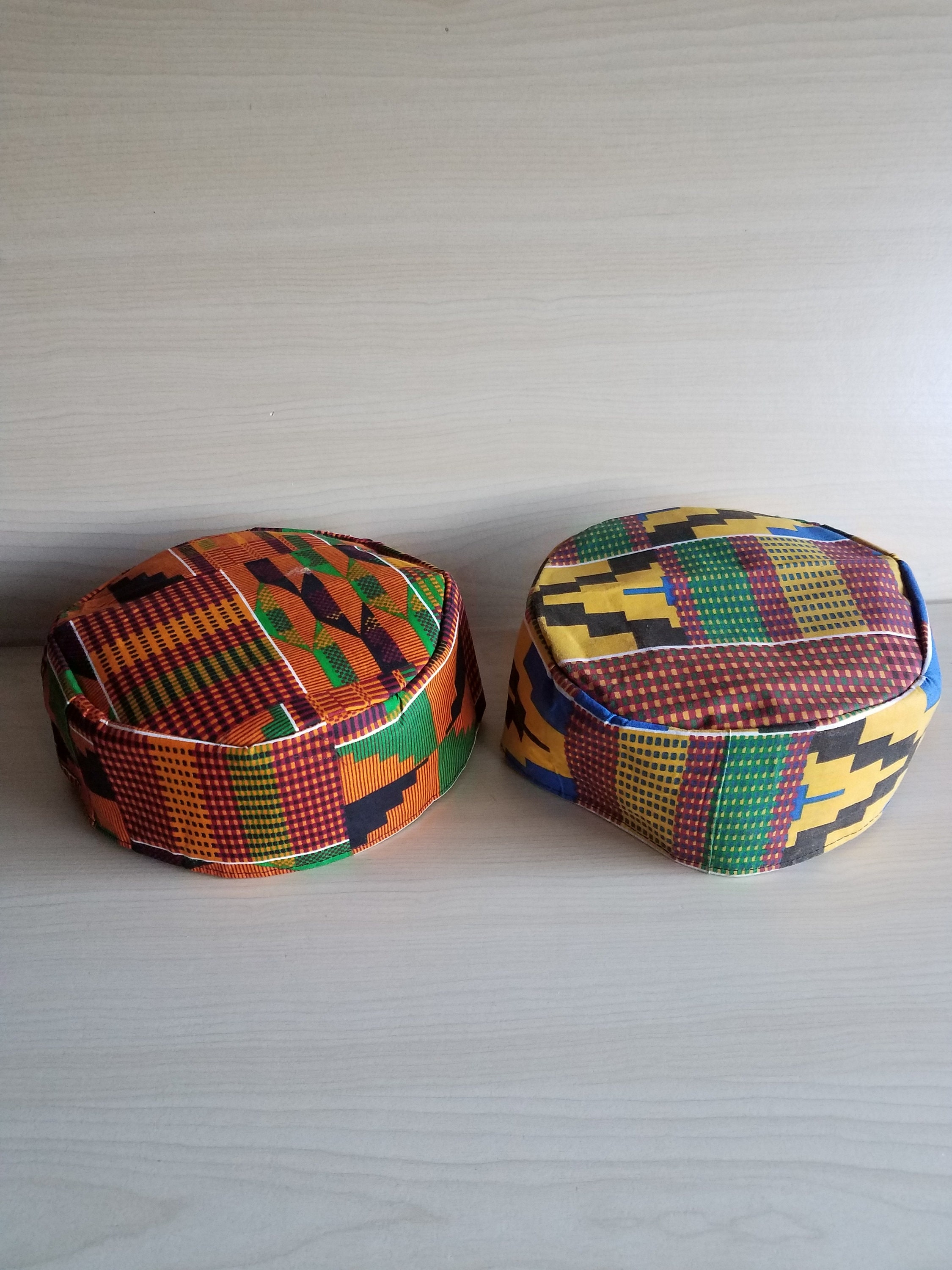 African Traditional Kente Kofi Hat Black Lives Matter Cap Kufi Hat Red ...